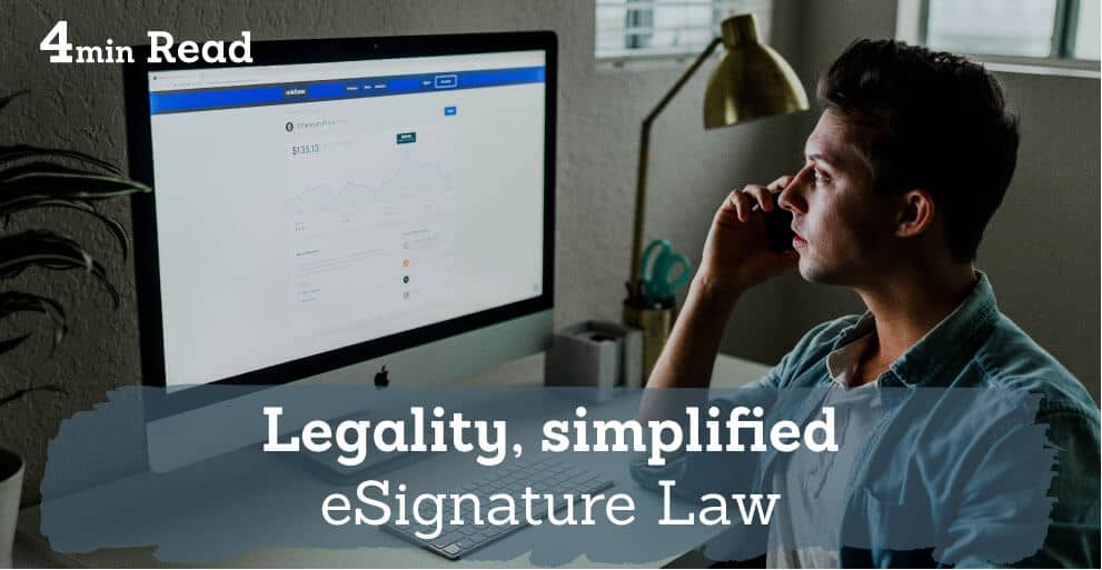 eSignature law - Getting a legal signature on documents - Signable