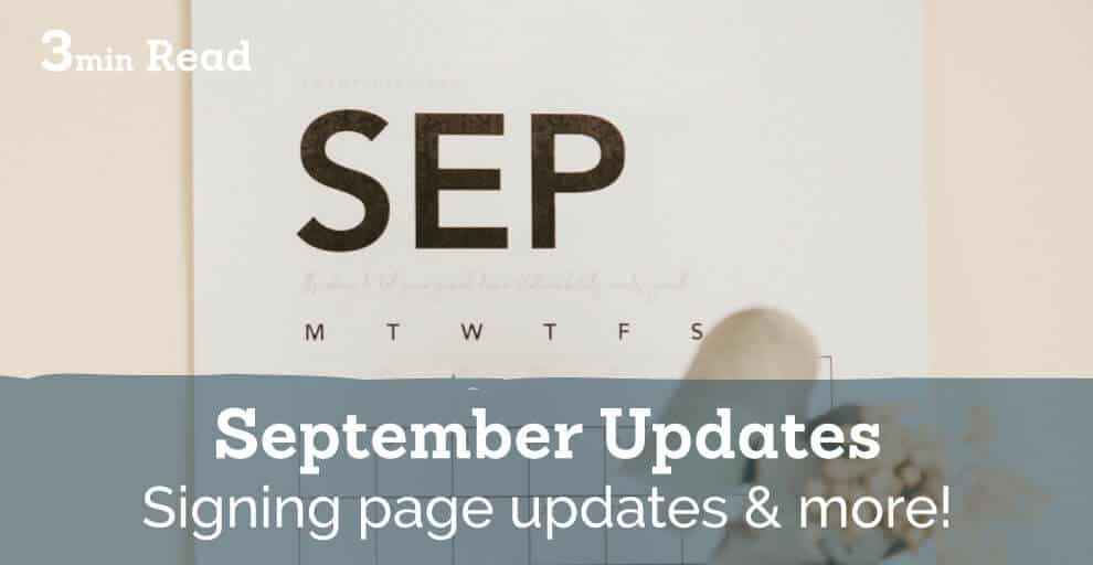 Signable September Updates - eSignature 2020
